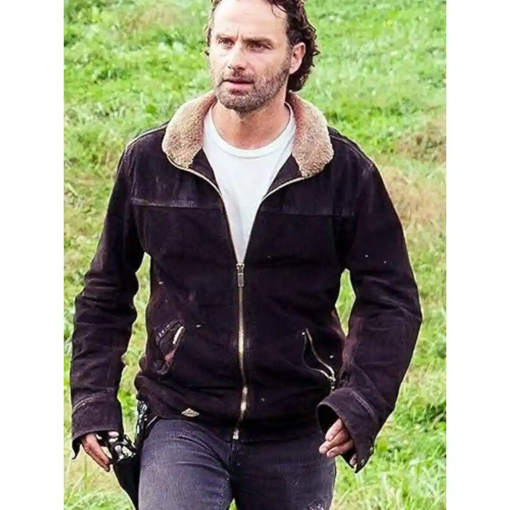 Rick Grimes Leather Jacket | The Walking Dead Season 5 Jacket