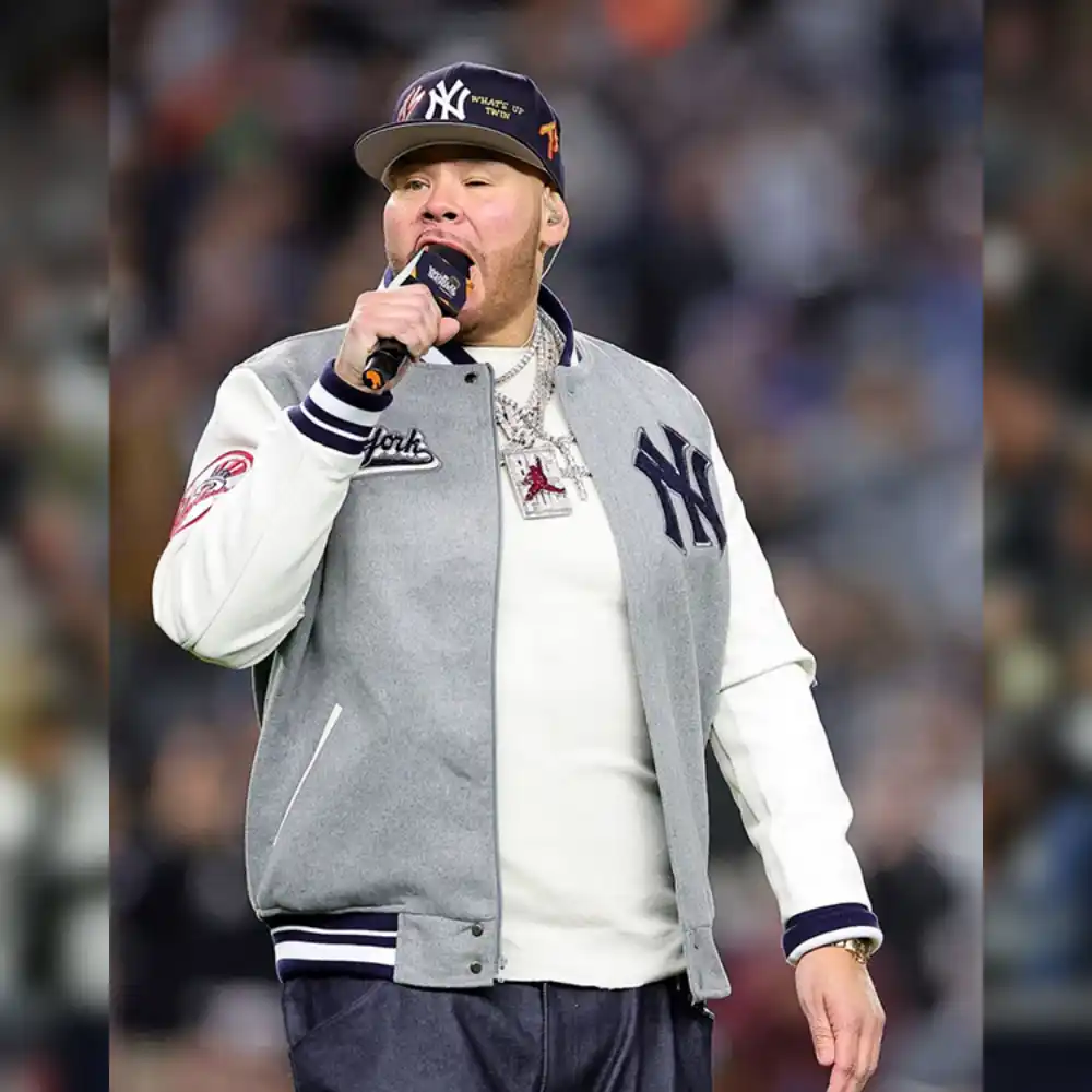 Fat Joe Yankees Jacket | New York Yankees Grey Jacket