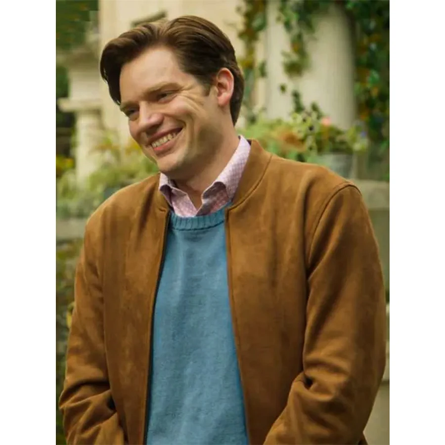 Brian Brown Suede Bomber Jacket | Free Shipping