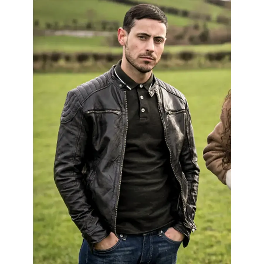 Ellis Black Leather Jacket | Brian Markey Leather Jacket