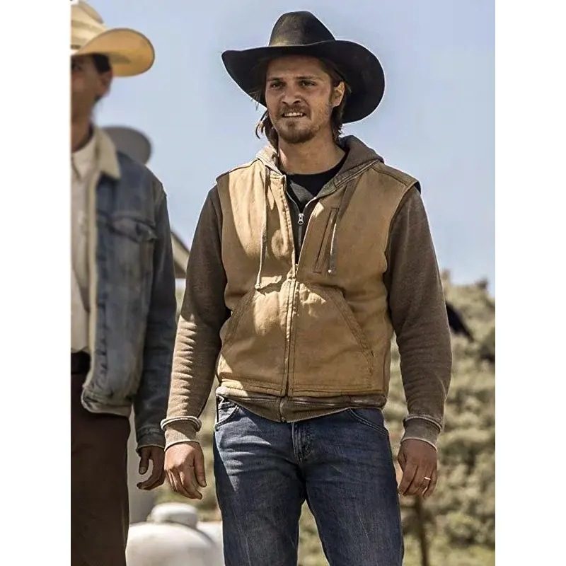 Kayce Dutton Brown Vest | Yellowstone Kayce Dutton Jacket