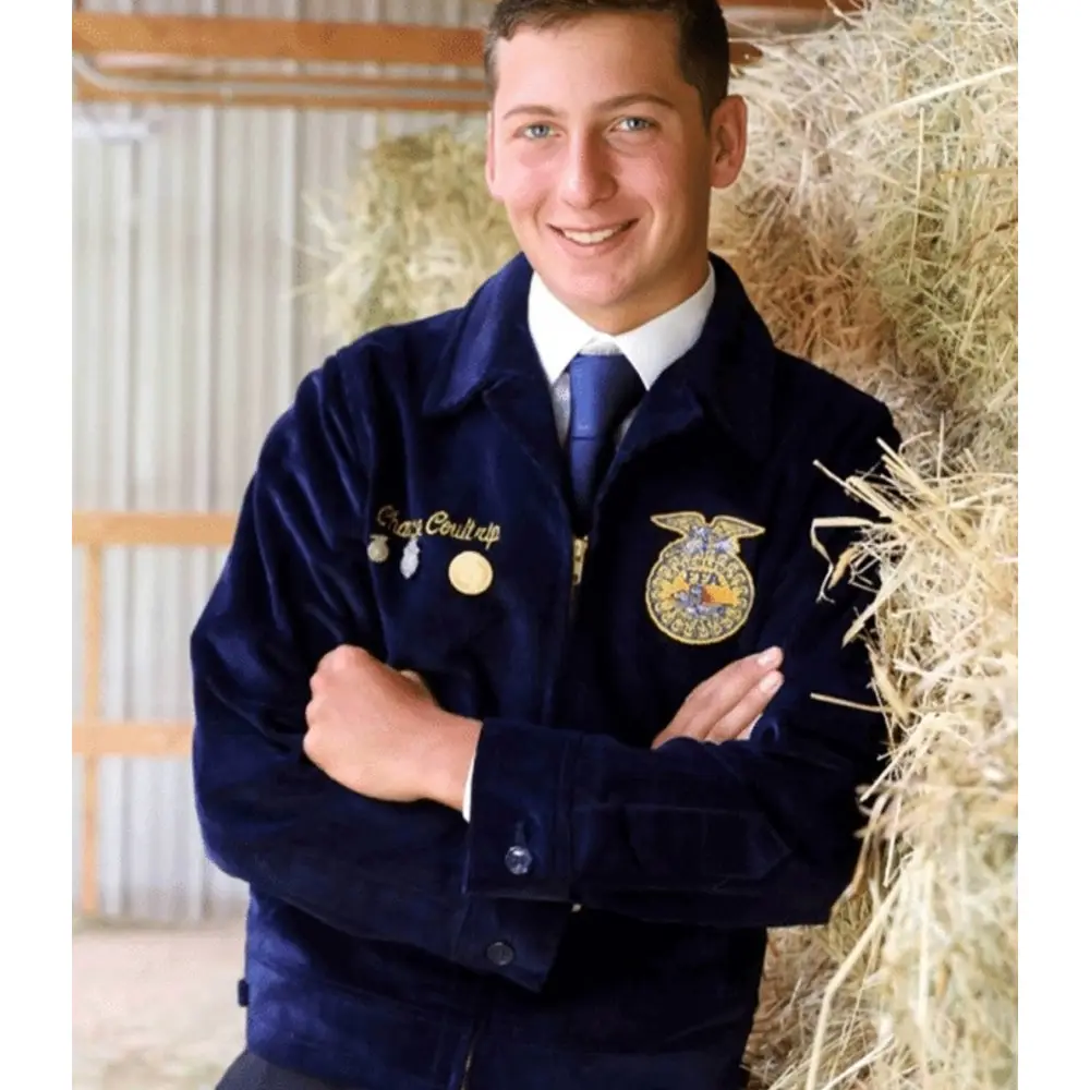 Ffa Blue Jacket | Blue Corduroy Jacket