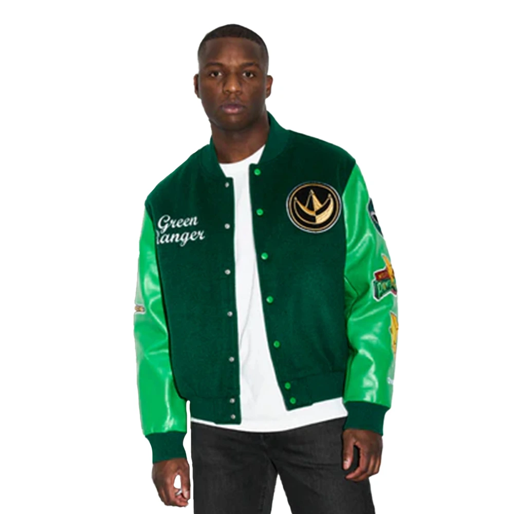 Power Rangers Varsity Green Jacket | Free Shipping
