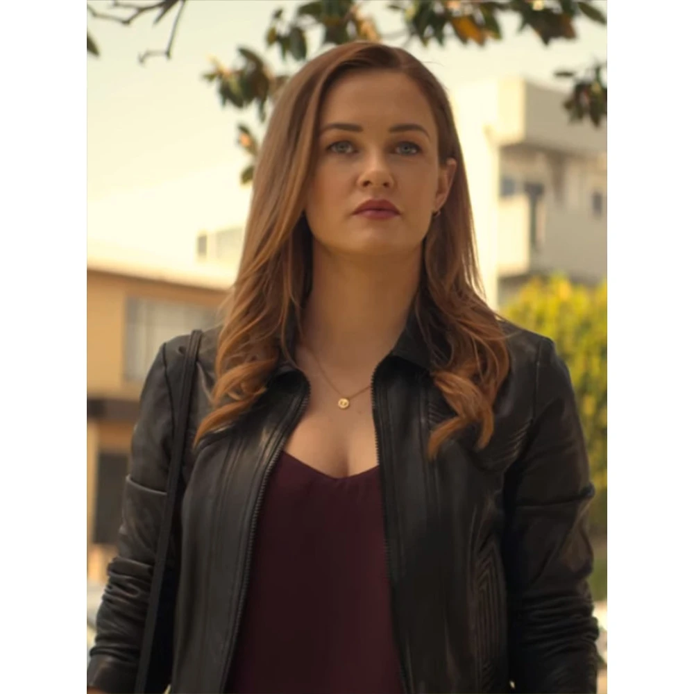 You S02 Candace Stone Black Leather Jacket – TrendsFORT